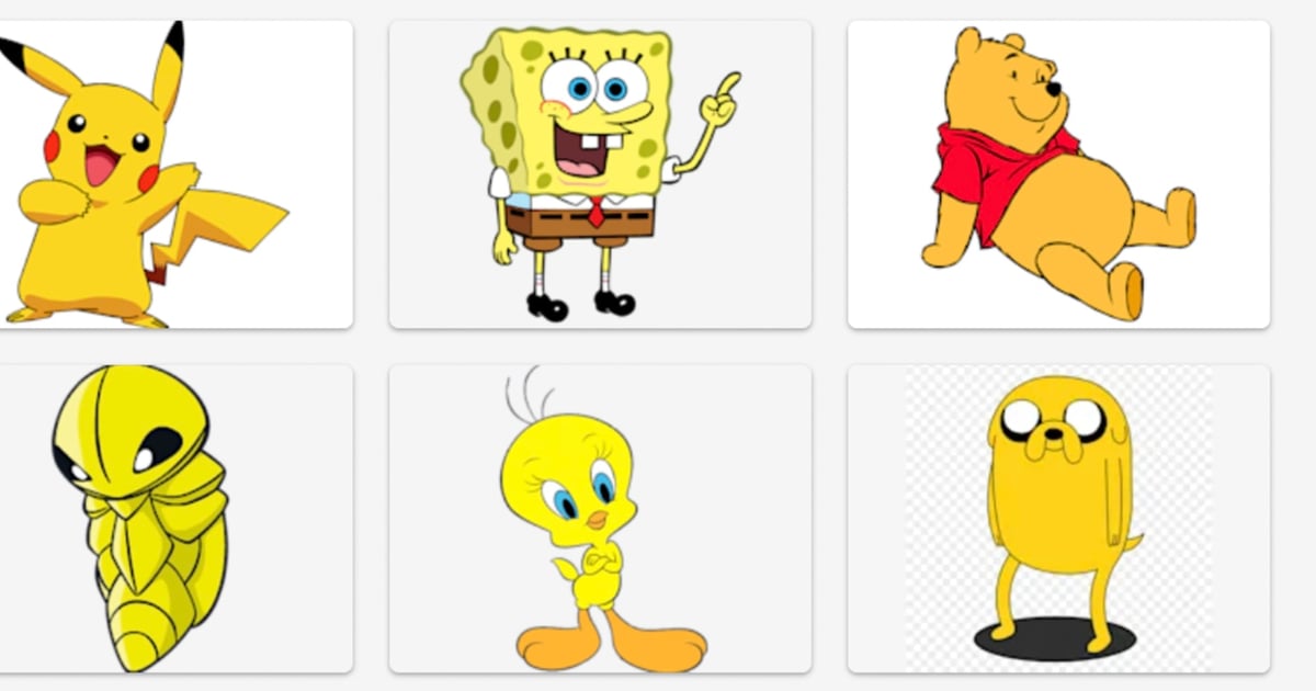 50 Yellow Cartoon Characters by @TriviaKings