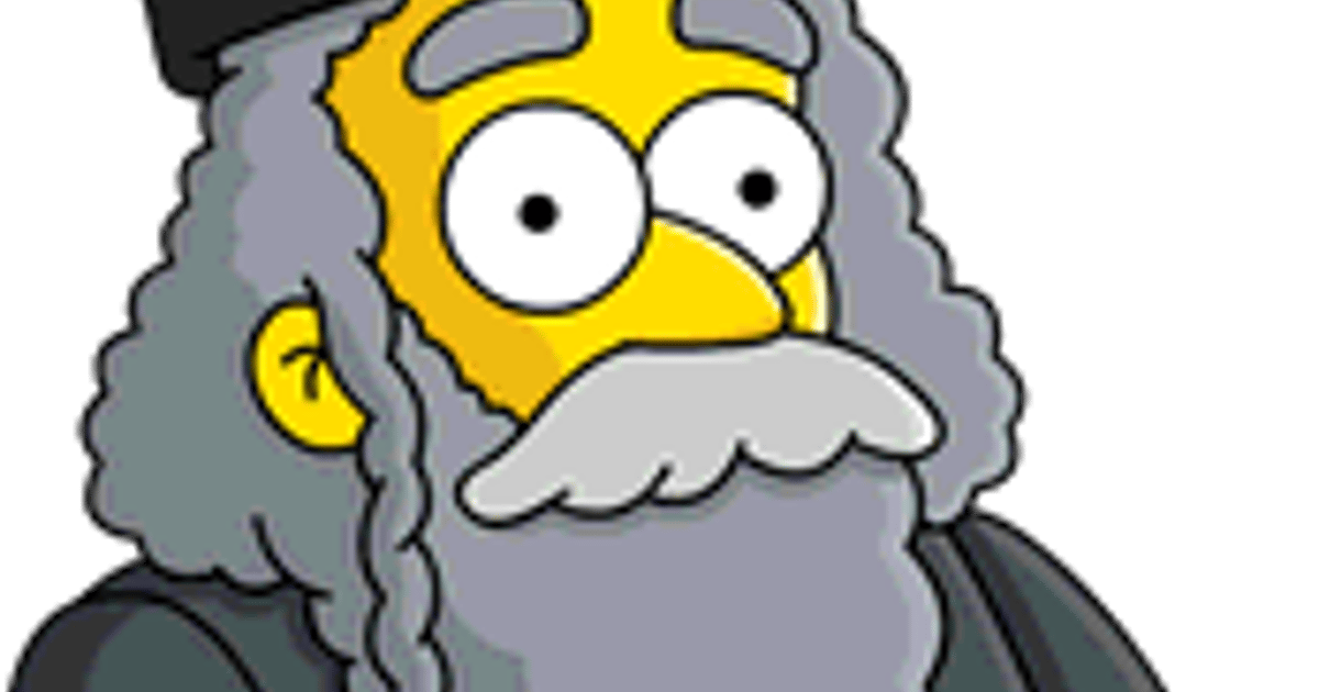 Rabbi Hyman Krustofsky | 100 Cartoon and Anime Characters with Curly Hair