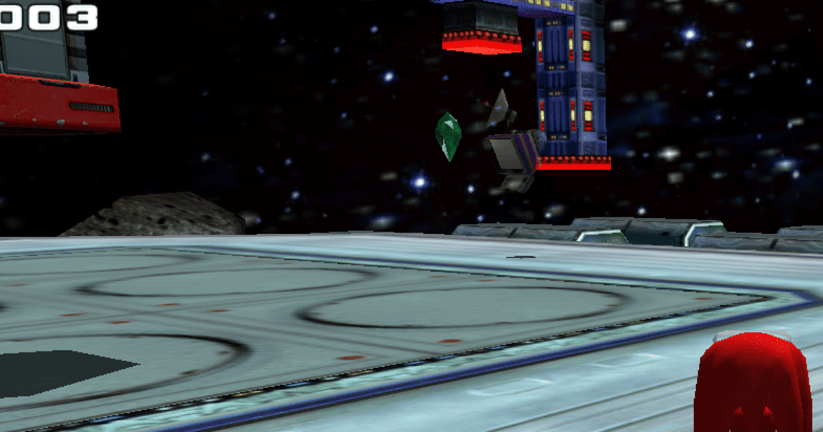 Floating in front of three tanks next to each other. | Sonic Adventure ...