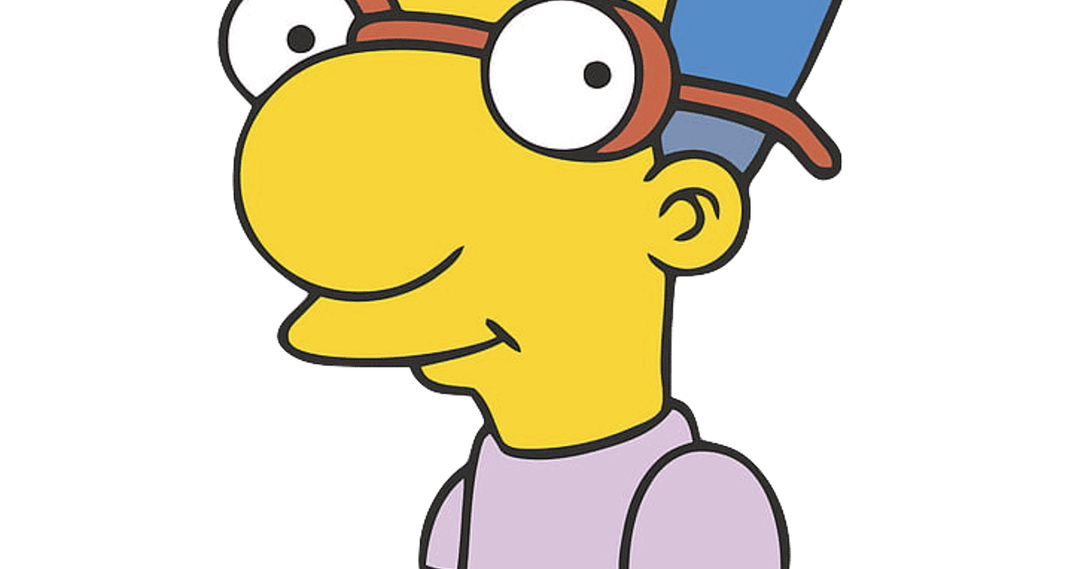 Milhouse Van Houten | 70 Cartoon Characters with Big Foreheads and Heads